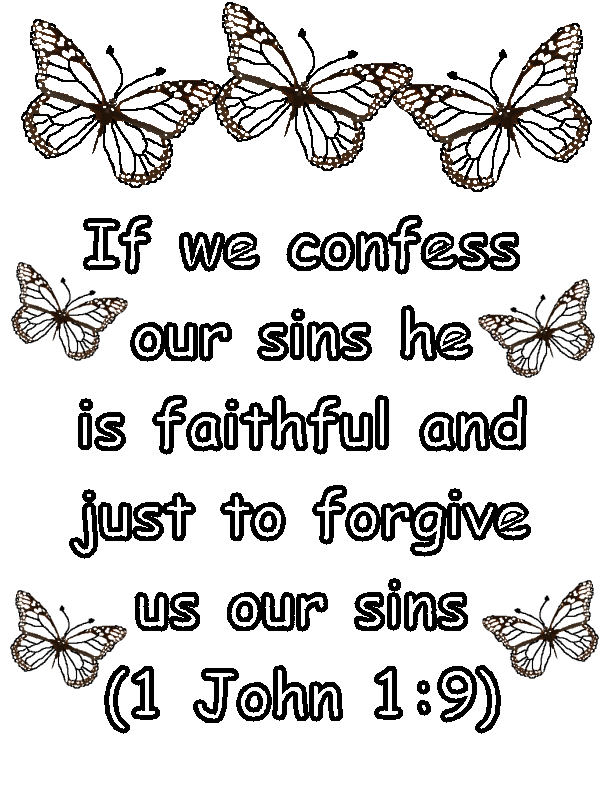 1 John 1 9 Bible Verse Coloring Page 1 John 1 9 Bible Verse Coloring Page