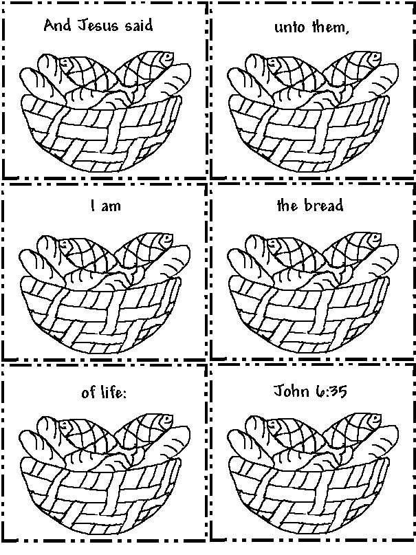 John 6 35 Color Cut And Scramble Page 1 John 6 35 Color Cut And Scramble Page 1